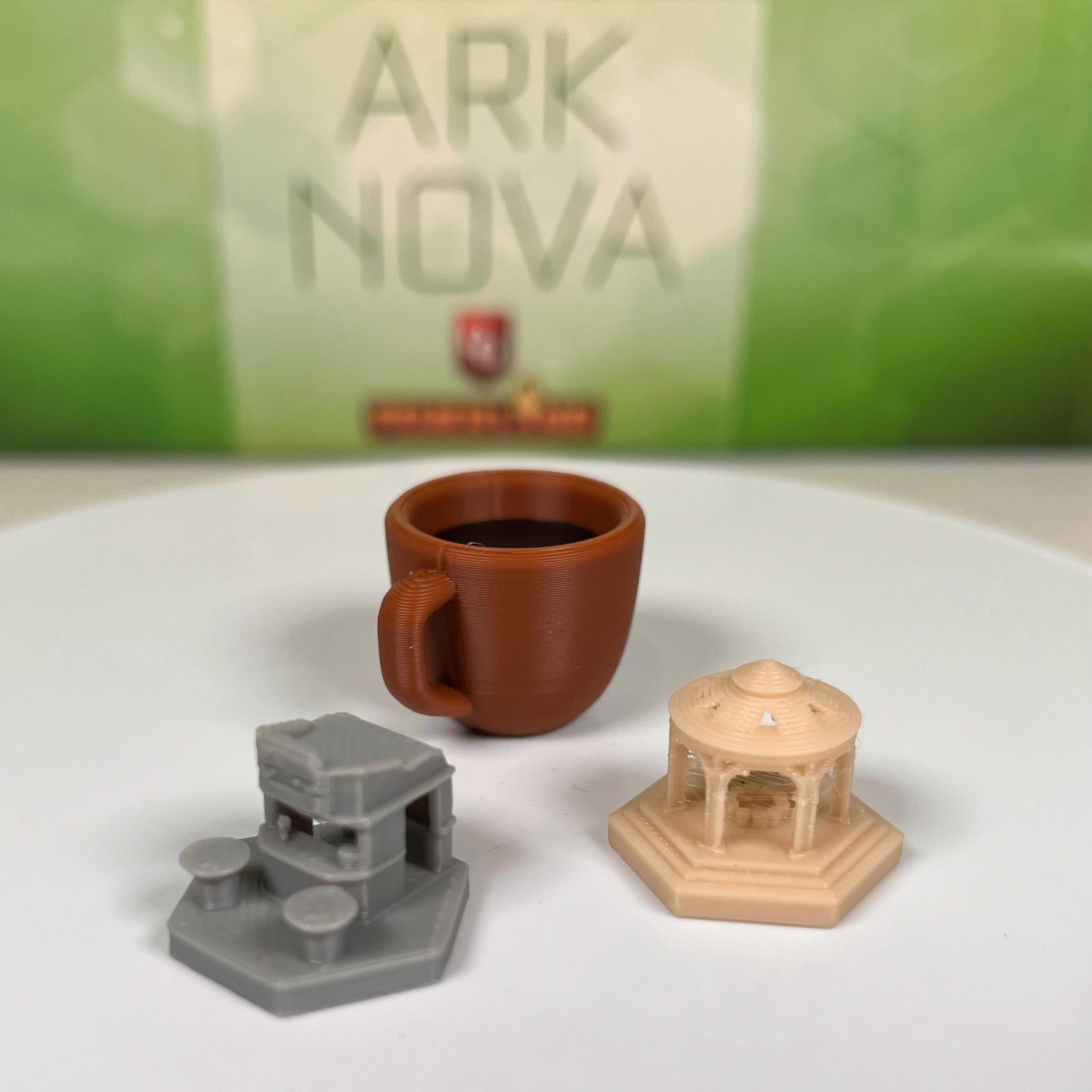 Ark Nova Upgrade Kit - 41 Pieces - Pavilion, Kiosk and Coffee Break ...
