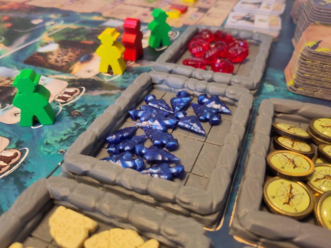 Lost Ruins of Arnak Resource Trays - Set of 5 Trays for Coins ...