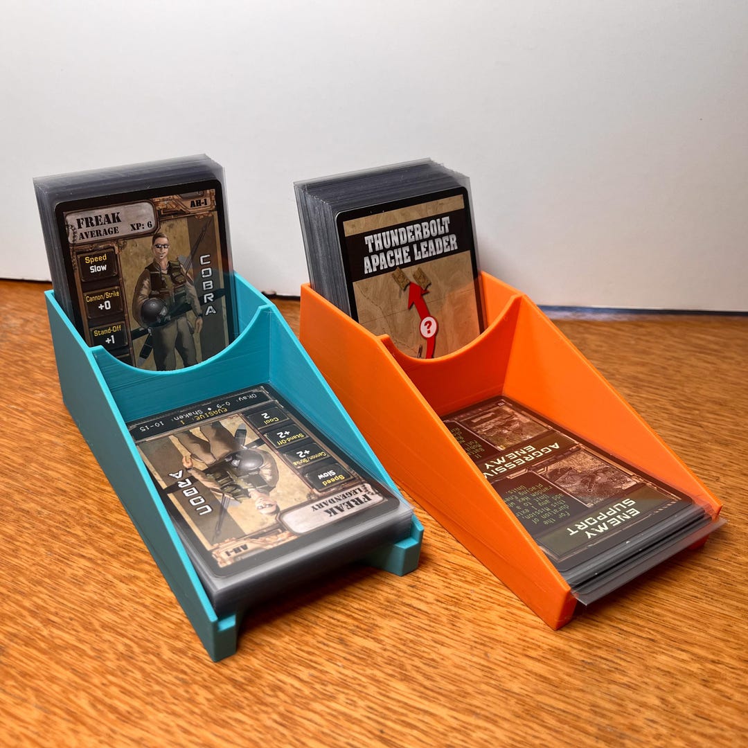 Draw and Discard Card Holder for Standard Sleeved Playing Cards or ...