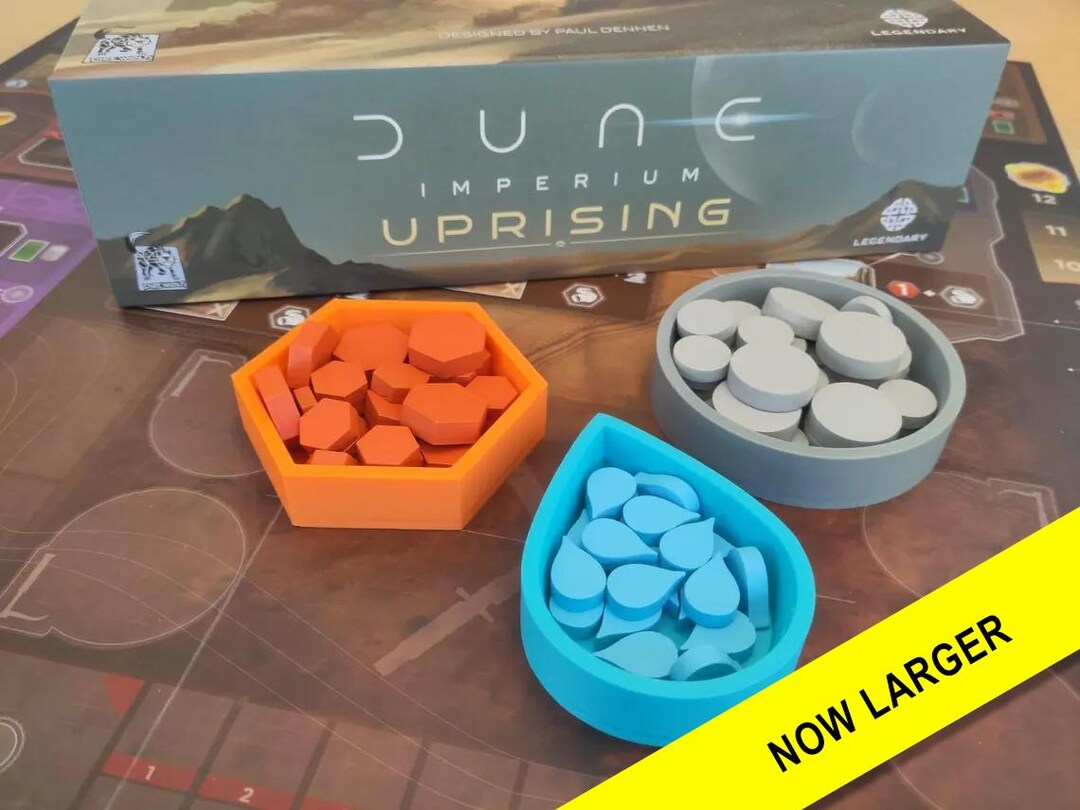 Dune Imperium Board Game Token Trays. Water, Spice and Solari Coin ...
