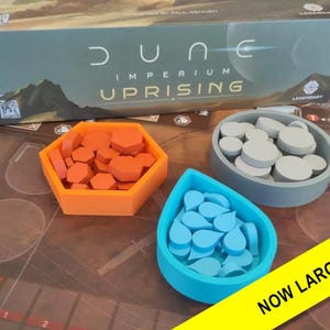 Dune Imperium Board Game Token Trays. Water, Spice and Solari Coin ...