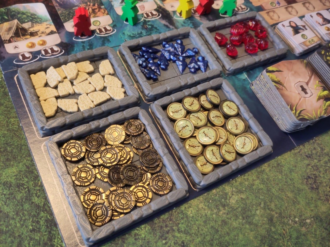 Lost Ruins of Arnak Resource Trays - Set of 5 Trays for Coins ...