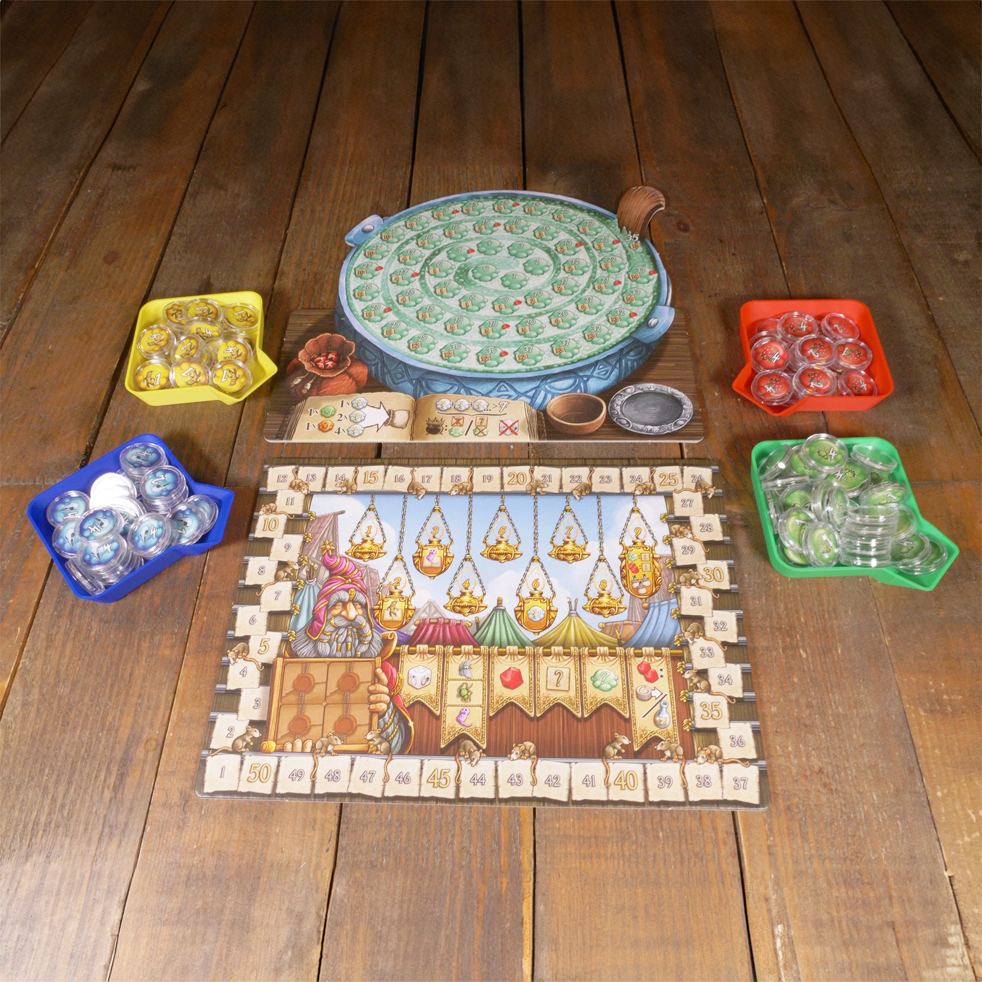 Stackable Board Game Token Tray With Funnel, Perfect for Boardgame ...