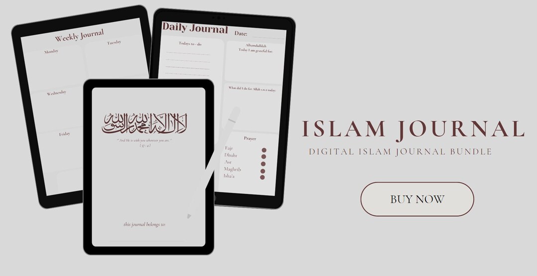 Islam Journal, Muslim Planner - Etsy