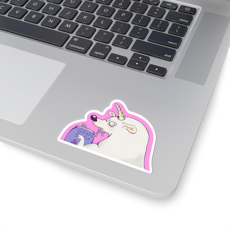 Horned Weasel Stickers | Cute Horned Weasel Illustration, Vinyl Kiss ...