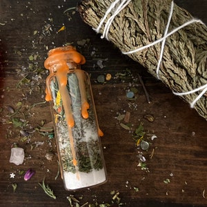 EMBRACE CHANGE Spell Jar Spell Bottle for Smooth Life Transitions Ease ...