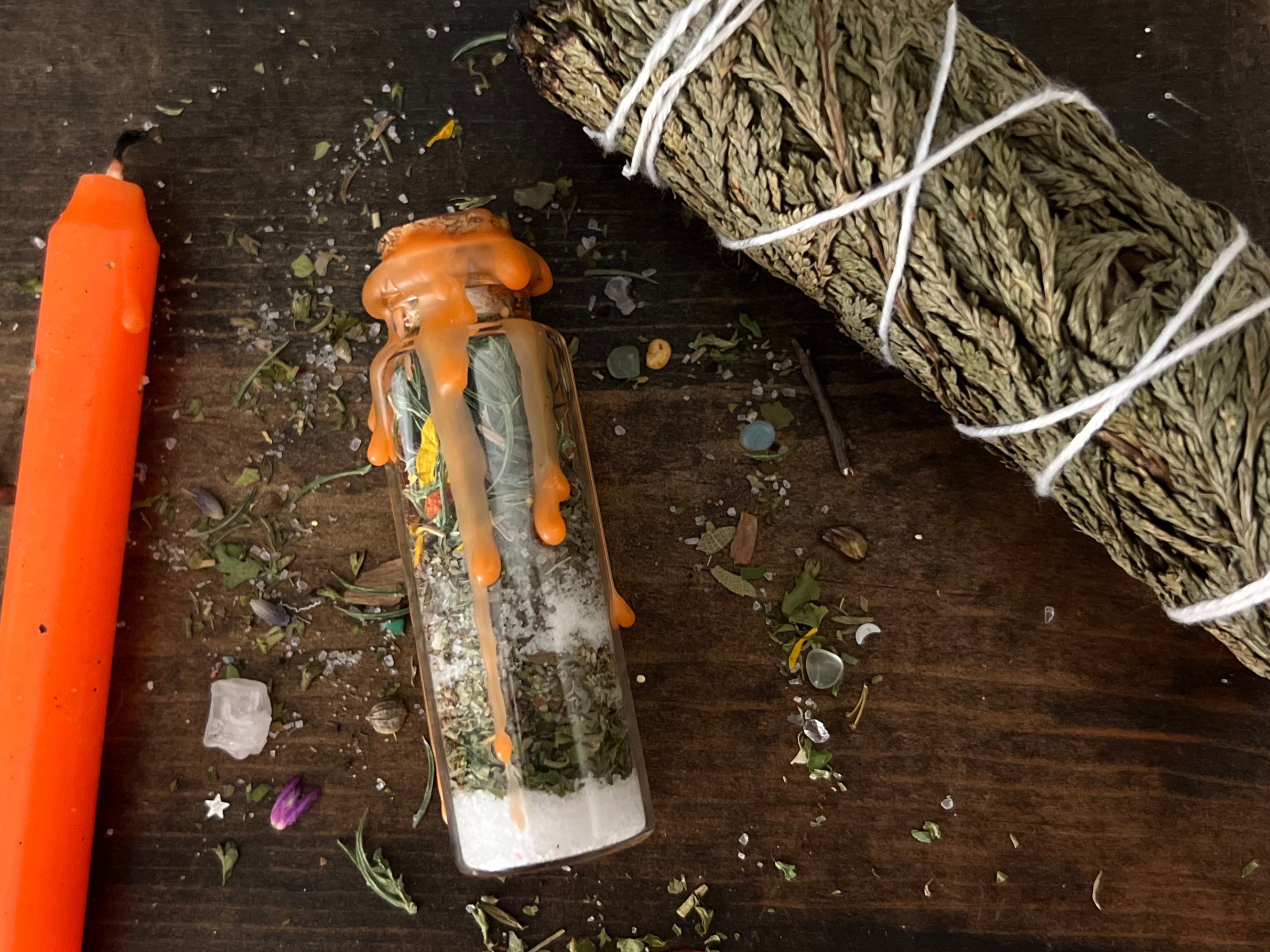 EMBRACE CHANGE Spell Jar Spell Bottle for Smooth Life Transitions Ease ...