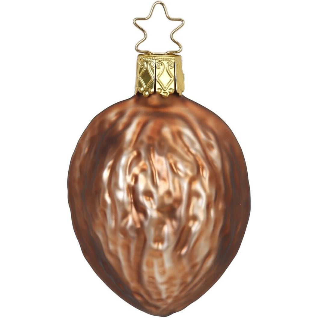 Inge Glas Walnut Harvest German Glass Christmas Ornament FREE BOX - Etsy