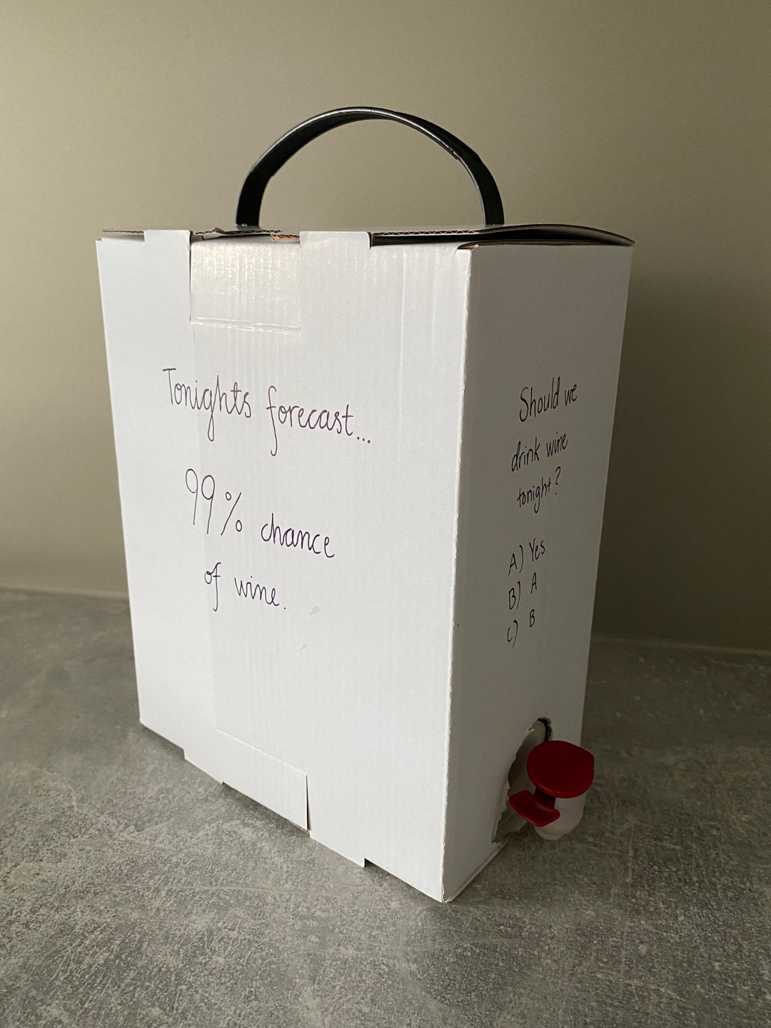 Wine Box With Fun Quotes - Etsy