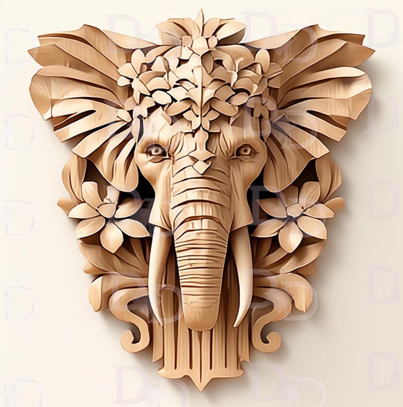 3 Majestic Elephant Digital Download | African Wildlife Design ...