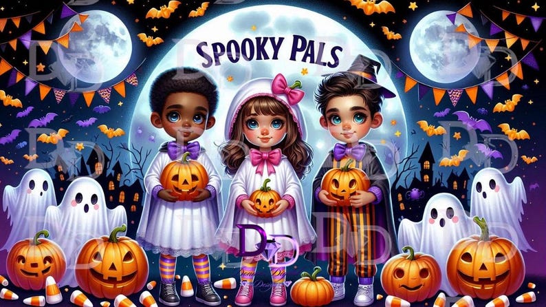 Celebrate Diversity With Spooky Pals: High-res Halloween Pngs | Diverse ...