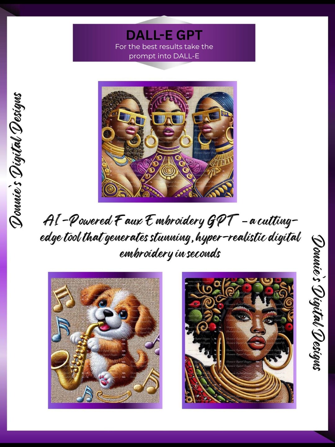 NEW Outstanding GPT - Instant Custom Faux Embroidery Designs – Ai ...