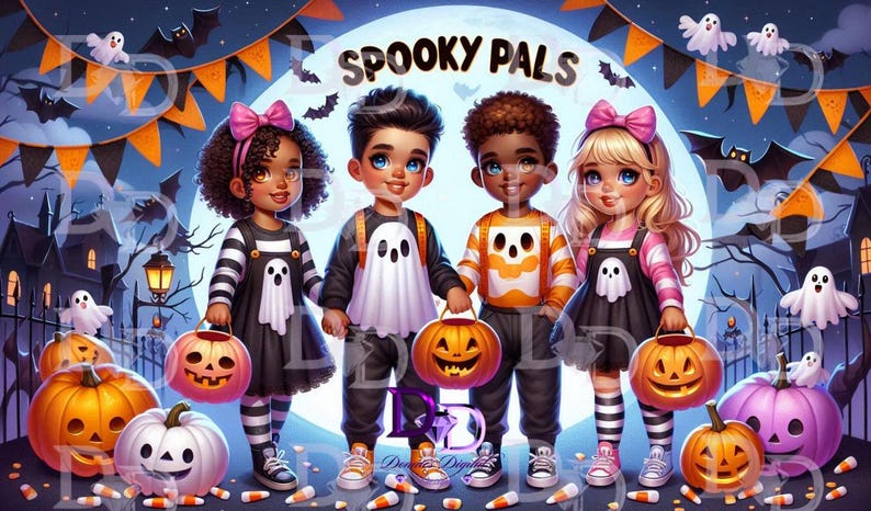 Celebrate Diversity With Spooky Pals: High-res Halloween Pngs | Diverse ...