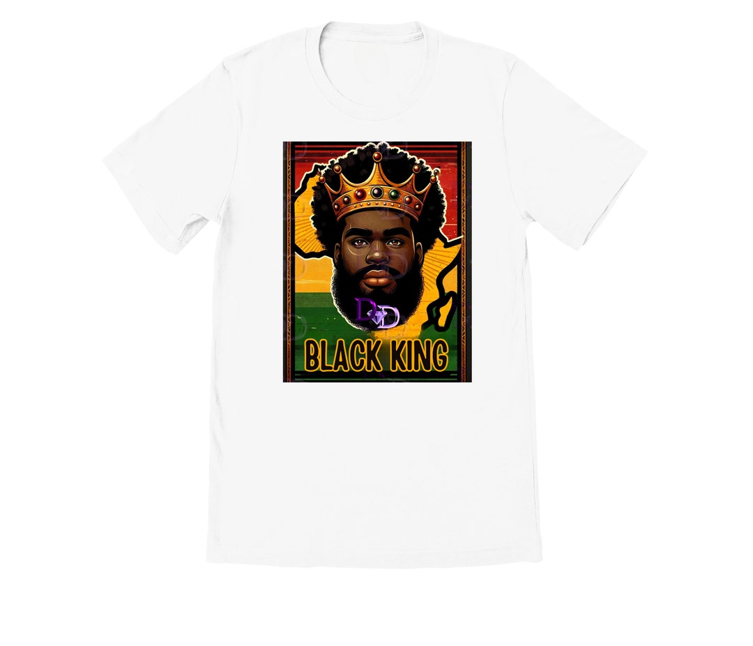Black King Art: Majestic Afrocentric Digital Artwork With Crown - Etsy