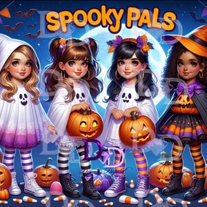 Celebrate Diversity With Spooky Pals: High-res Halloween Pngs Diverse ...