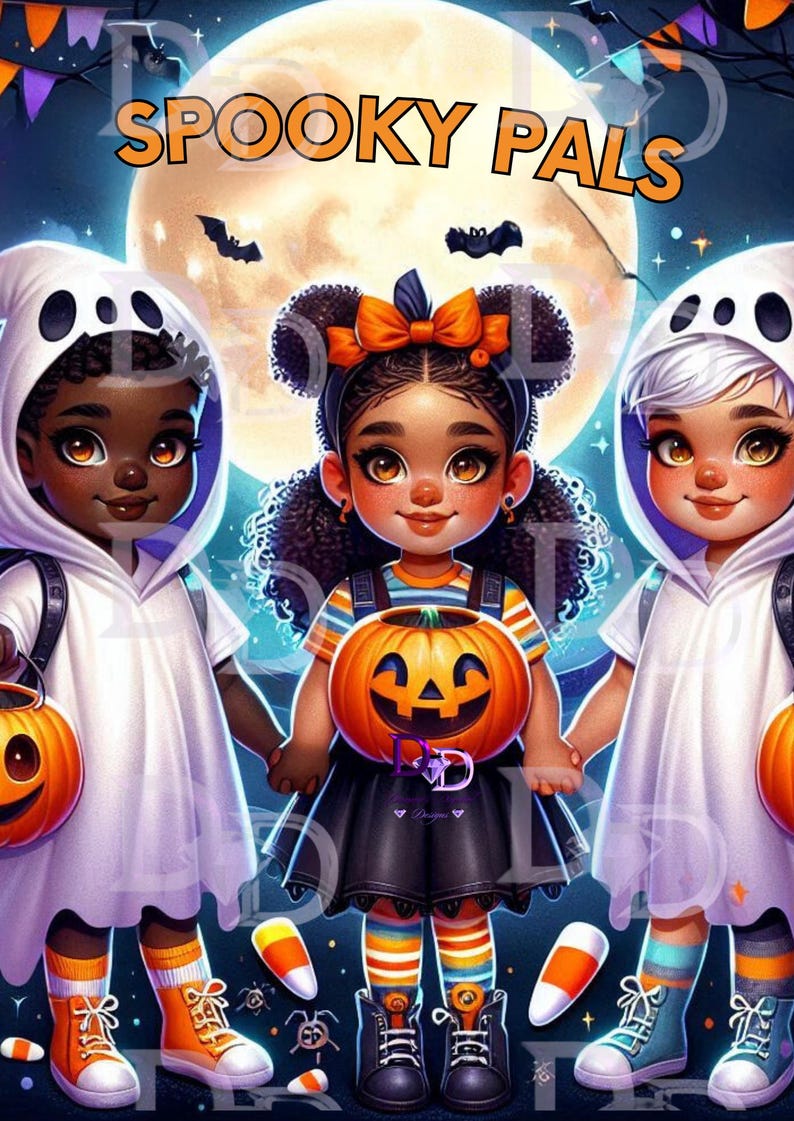 Celebrate Diversity With Spooky Pals: High-res Halloween Pngs | Diverse ...