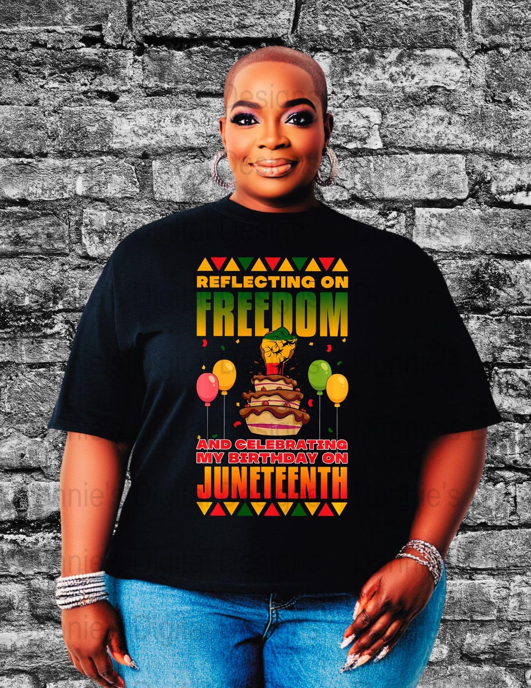 Juneteenth Birthday PNG, Reflecting on Freedom Digital Download, Cake ...