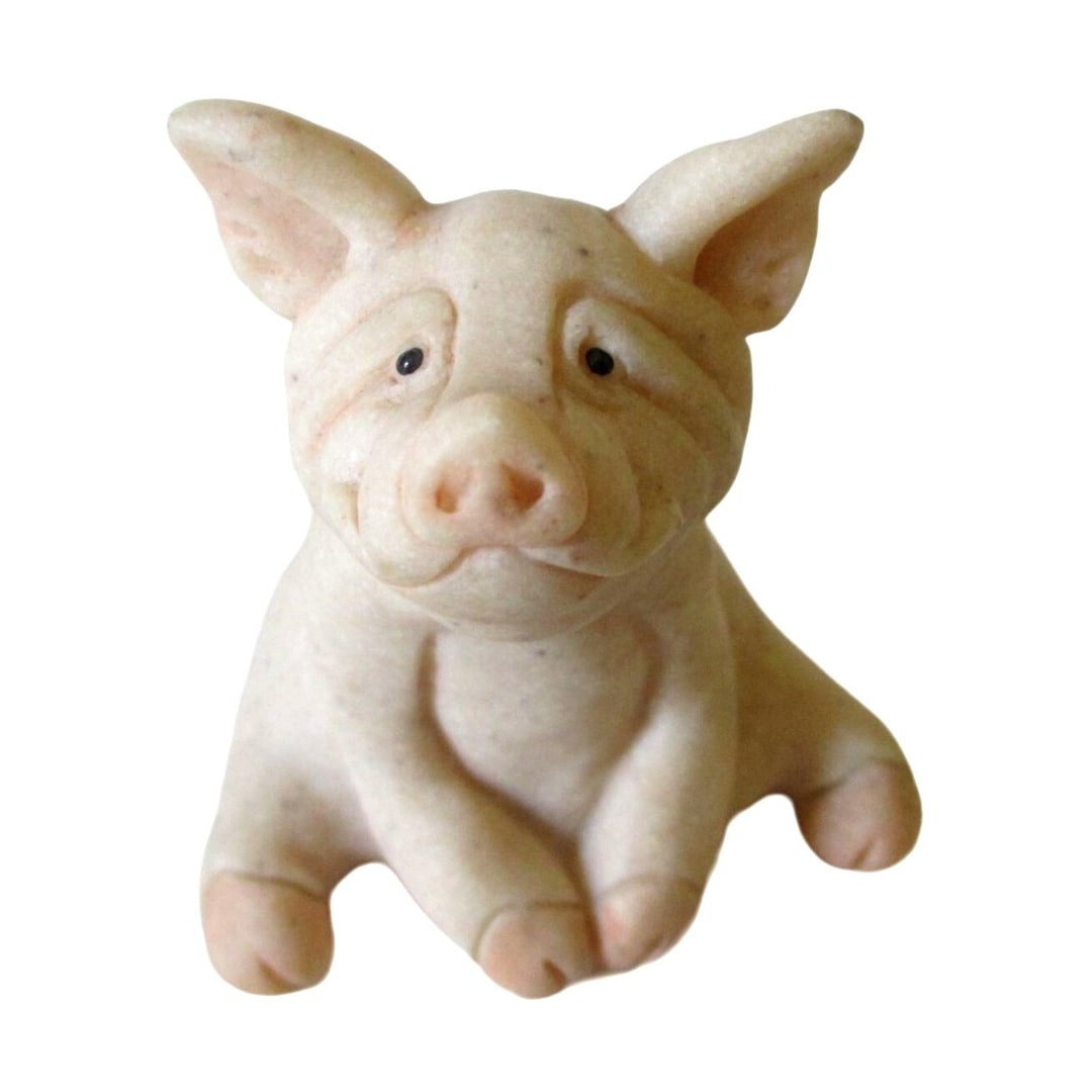 Pig Piggy Figurine Quarry Critters Petunia Vintage 2000 Pig Farm ...