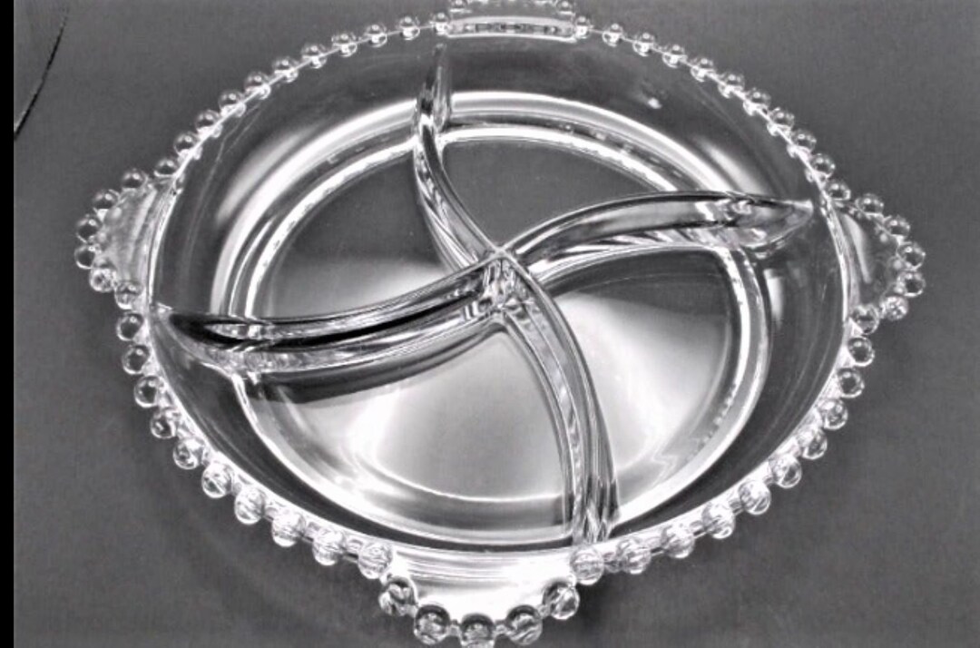 Candlewick Imperial Glass 4 Part Relish Tray - Vintage Elegant ...