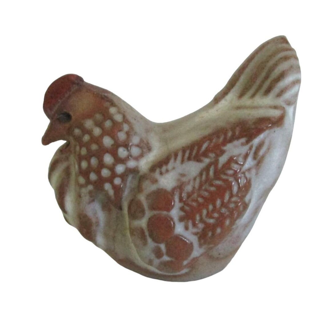 Vintage Hen Chicken Figurine - Tremar Pottery UK - Farmhouse Bird Fowl ...