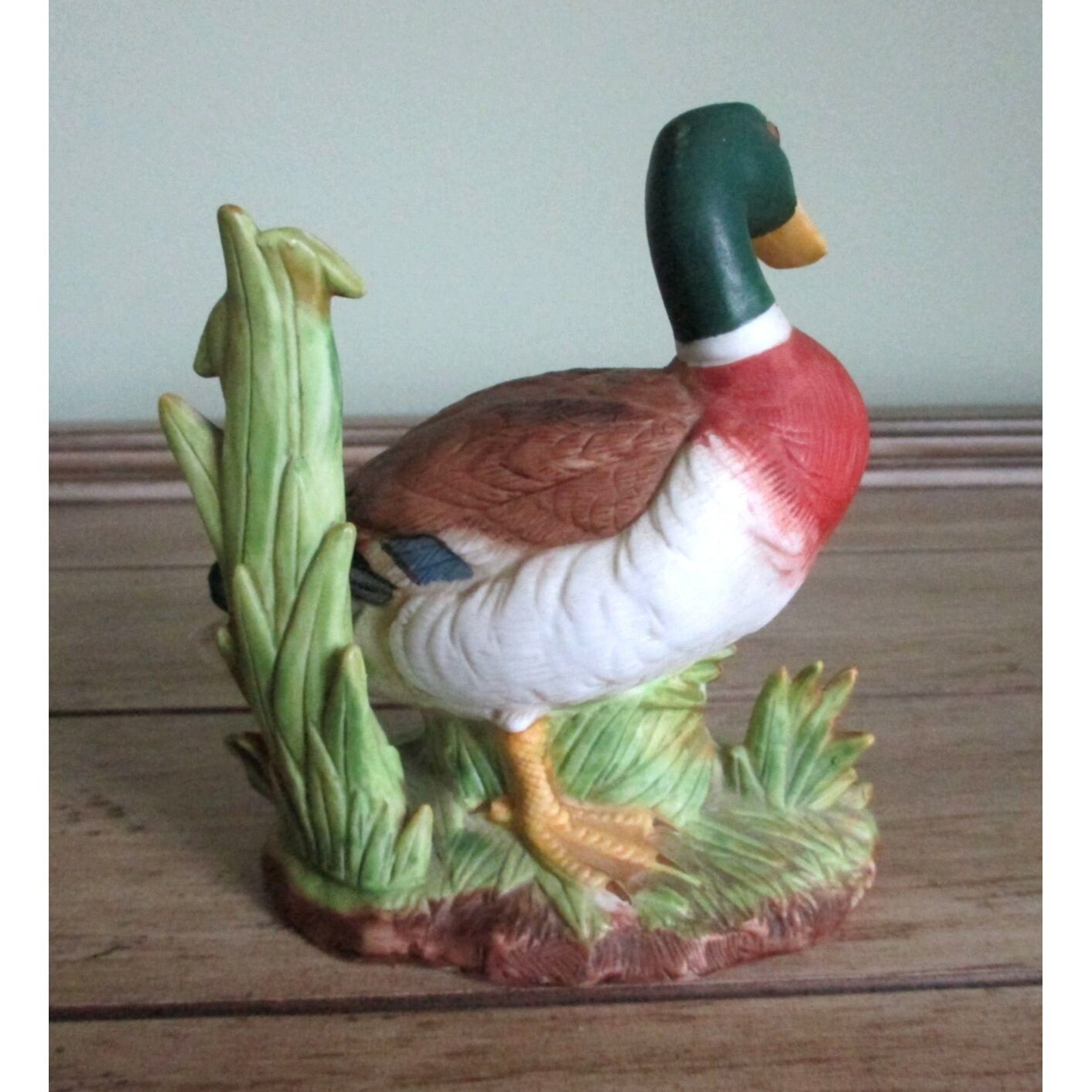 Vintage Homco Mallard Duck Bird Figurine - Wildlife Nature Home Decor ...
