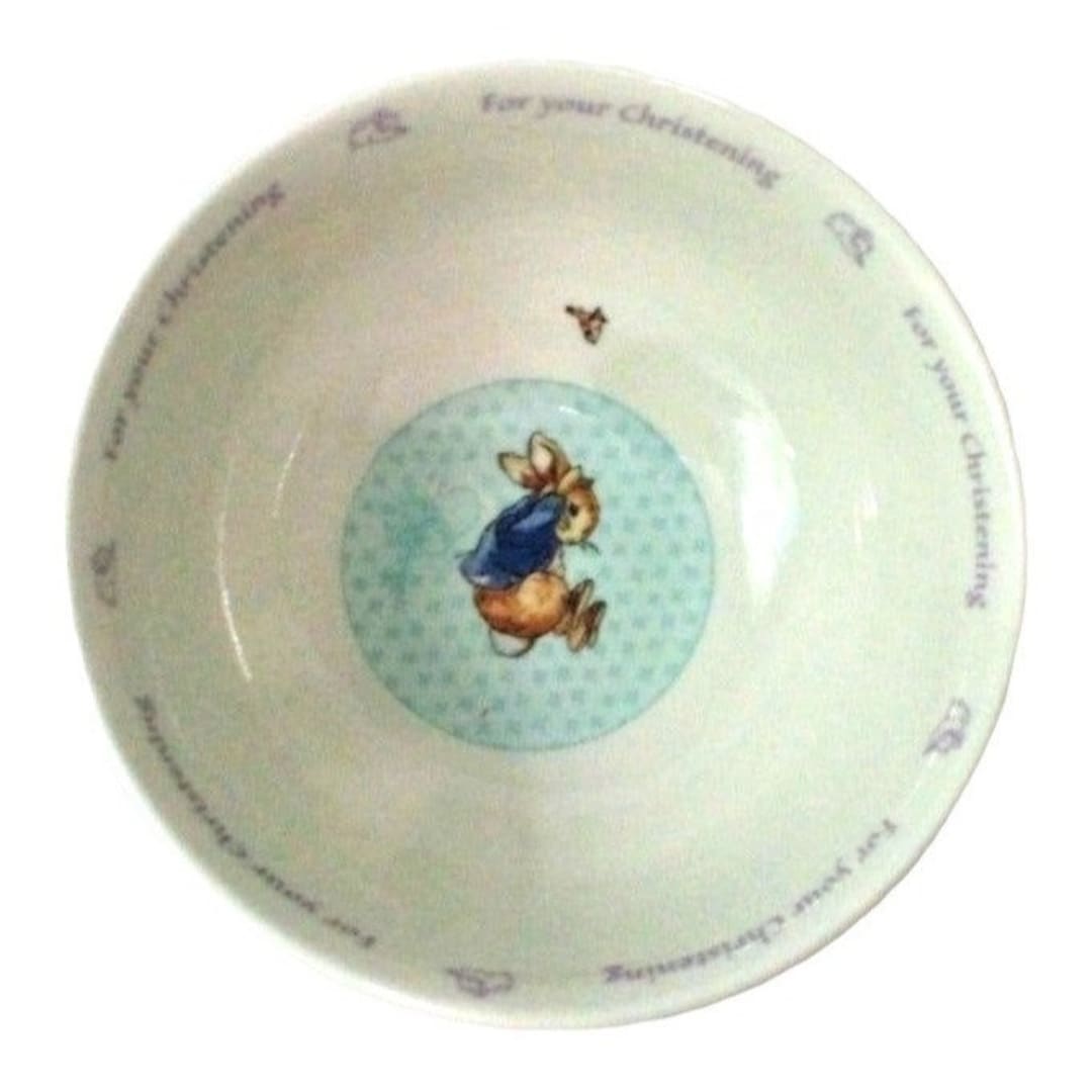 Vintage Wedgwood Peter Rabbit Christening Bowl Beatrix Potter Shower ...