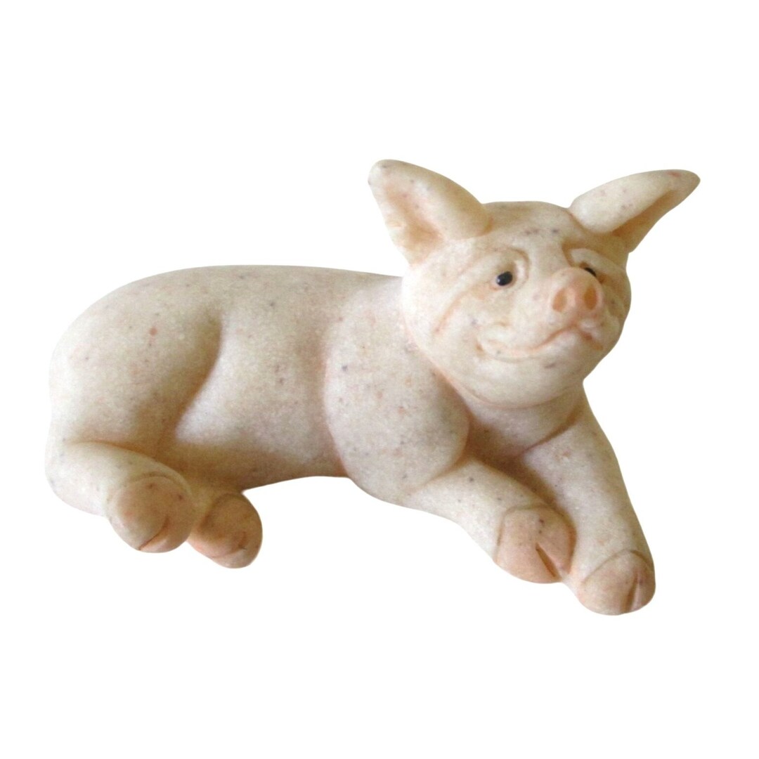 Quarry Critters Patch Pig Piggy Figurine - Vintage 2000 - Pig Farm ...