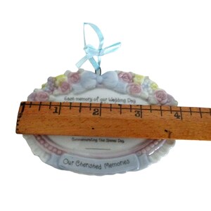 Vintage Precious Moments Wedding Day Commemorative Plaque With Ribbon ...