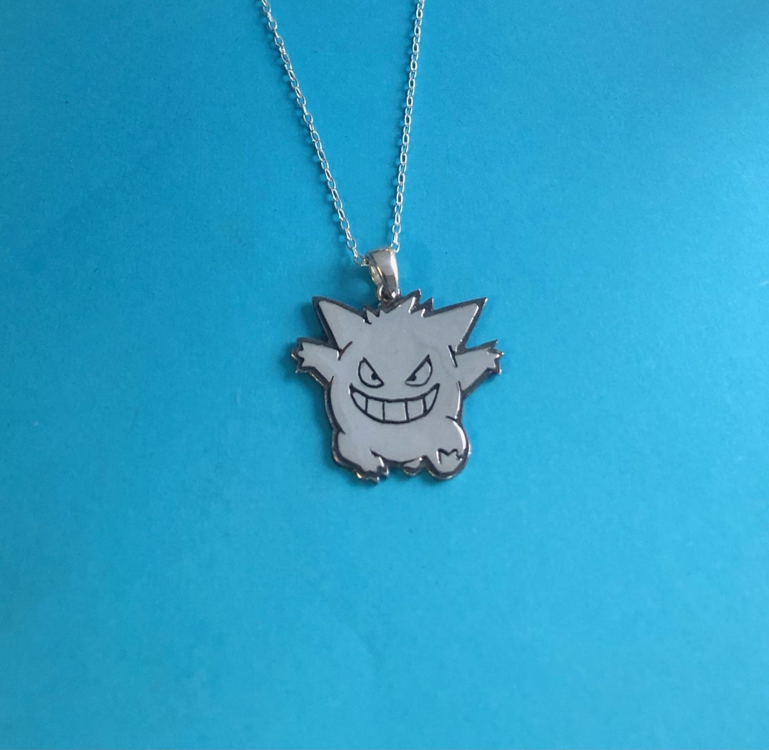 Gengar Pokemon Pendant , Handmade Sterling Silver - Etsy