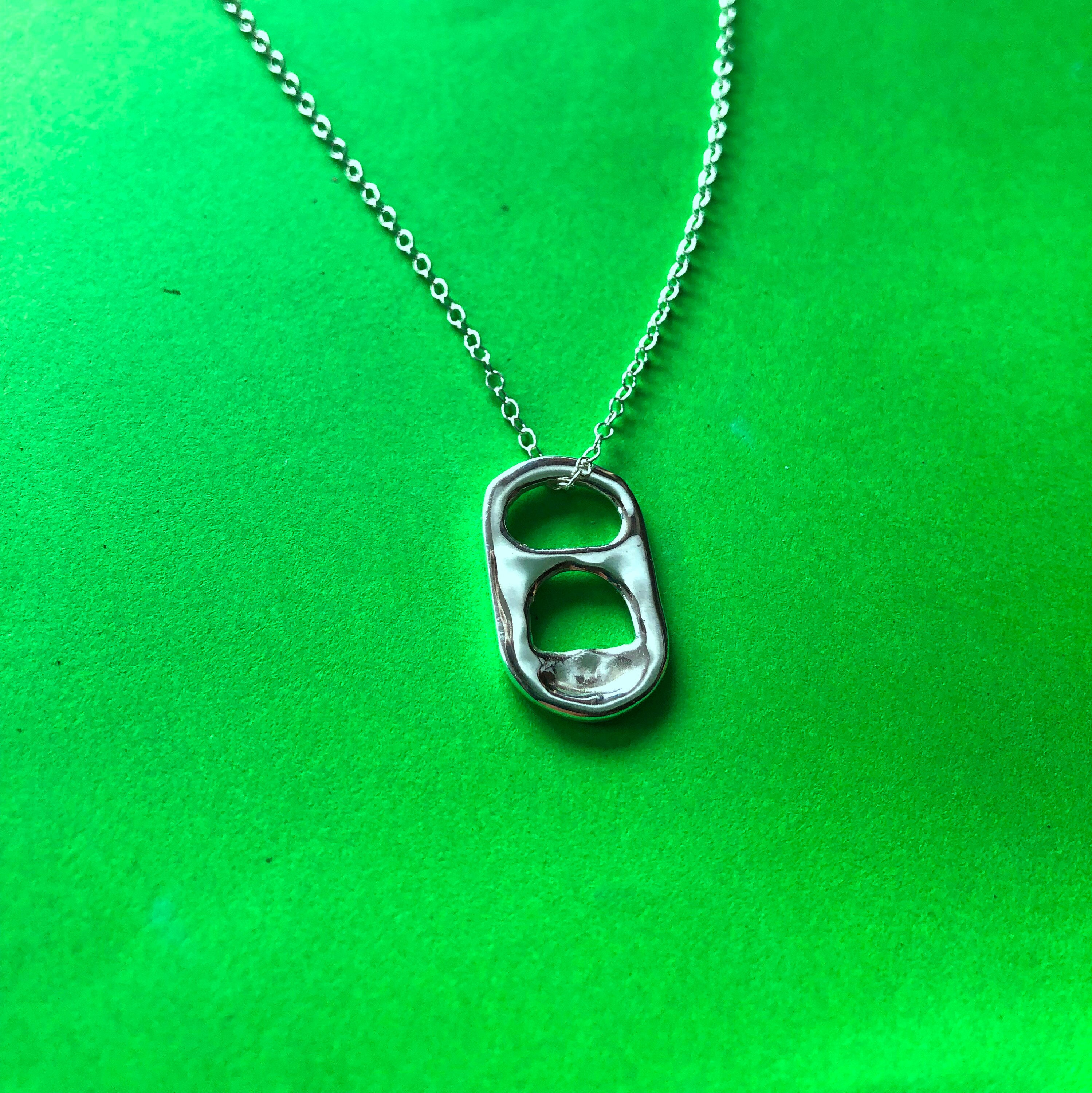 Soda & Beer Tab Necklace Handmade Sterling Silver Sarah | Etsy