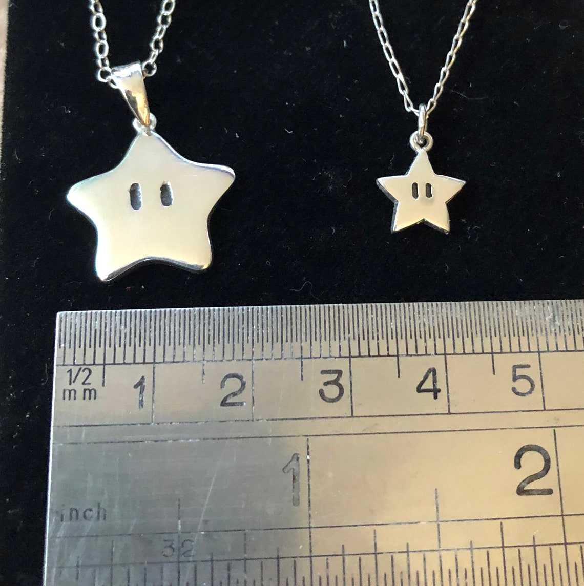 Super Mario Star Pendant Handmade Sterling Silver small - Etsy Canada
