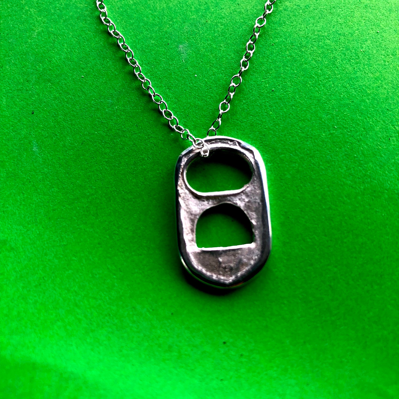 Soda & Beer Tab Necklace Handmade Sterling Silver Sarah - Etsy UK