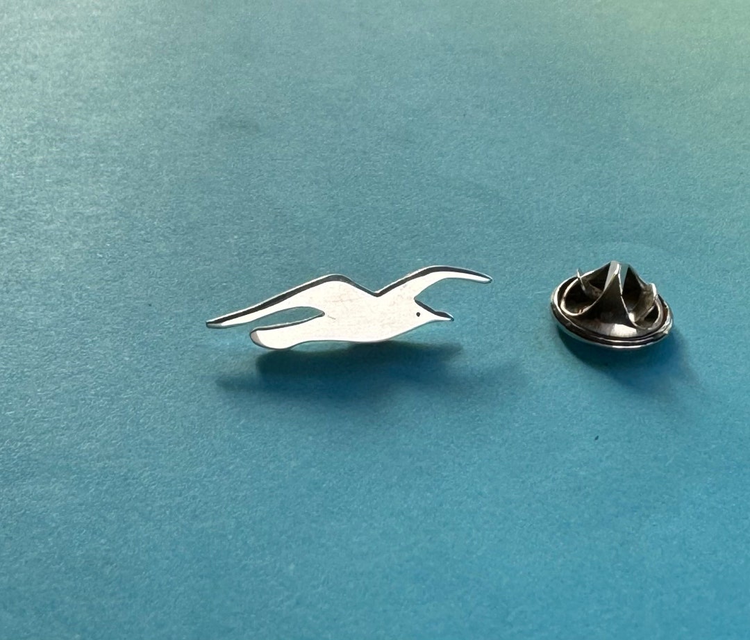 Brighton and Hove Albion Seagull Pin Badge Handmade Sterling Silver Mr ...