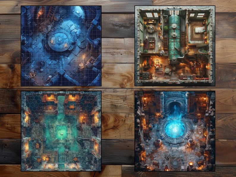 3100 Alchemist’s Lab Battlemaps and Backgrounds (dnd Compatible ...