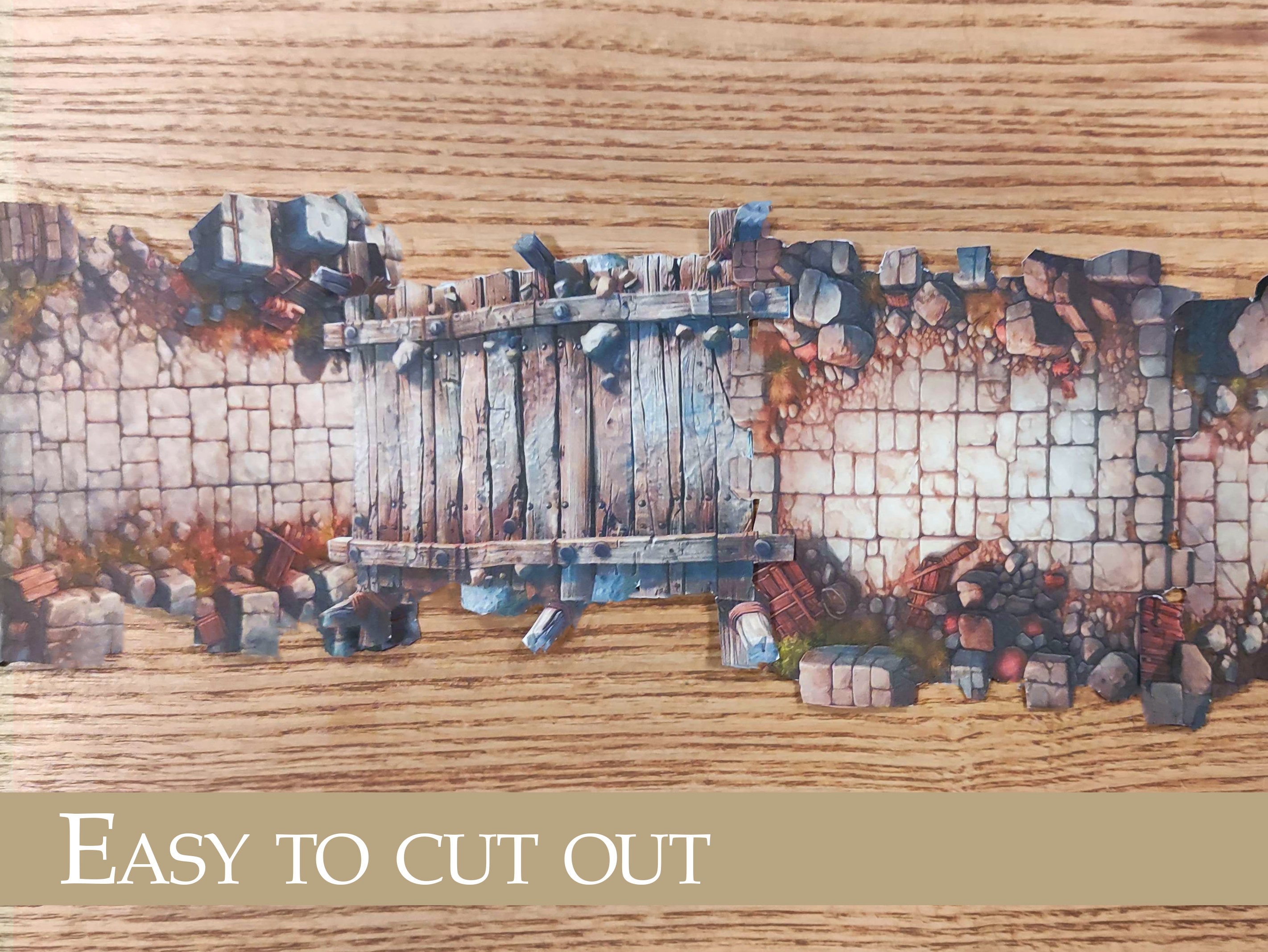 Fantasy RPG Maps Cutout Element Puzzle, Printable PDF, Transparent ...