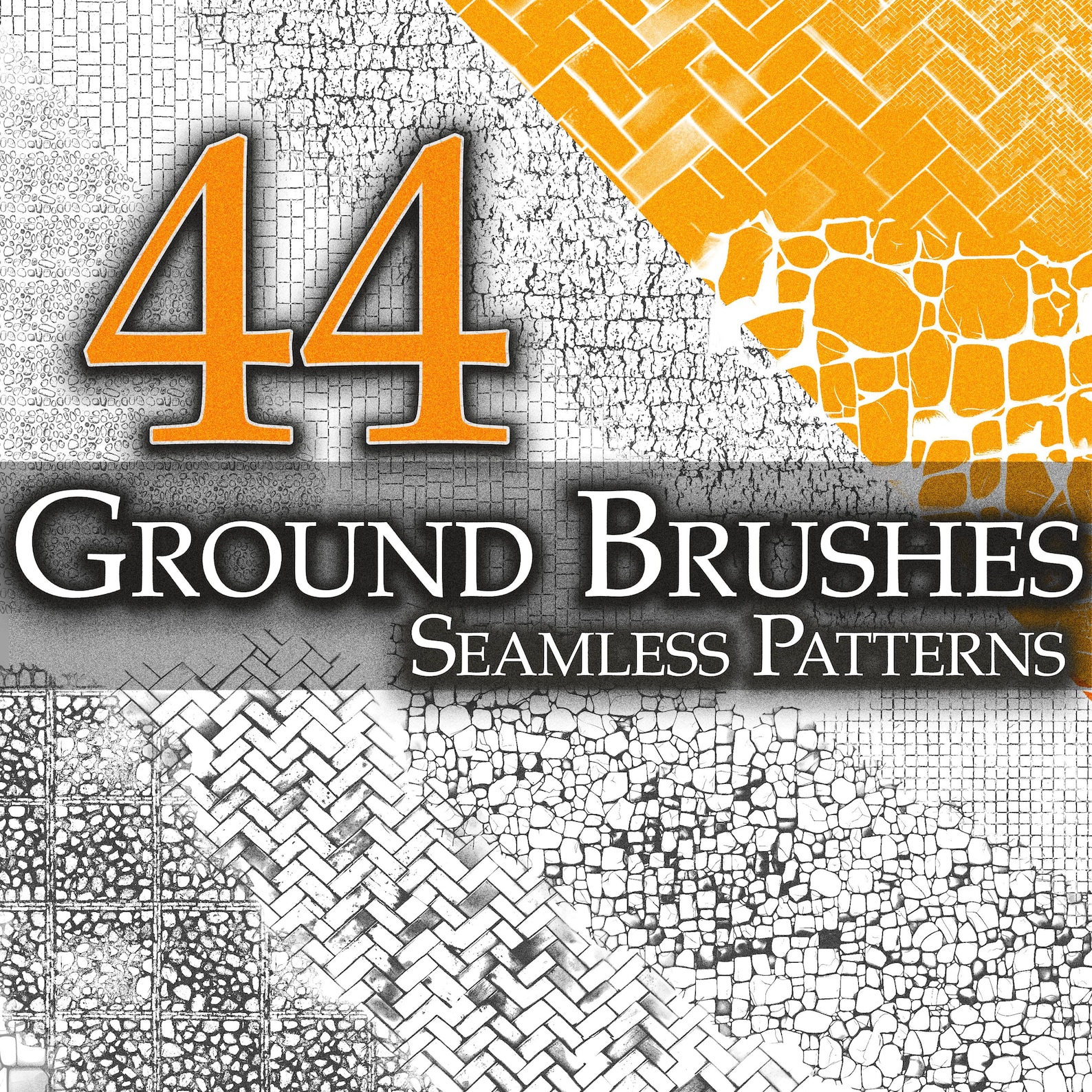 Brushes for Fantasy Map Making - 44 Seamless Texture Patterns. Perfect for Creating TTRPG World ...