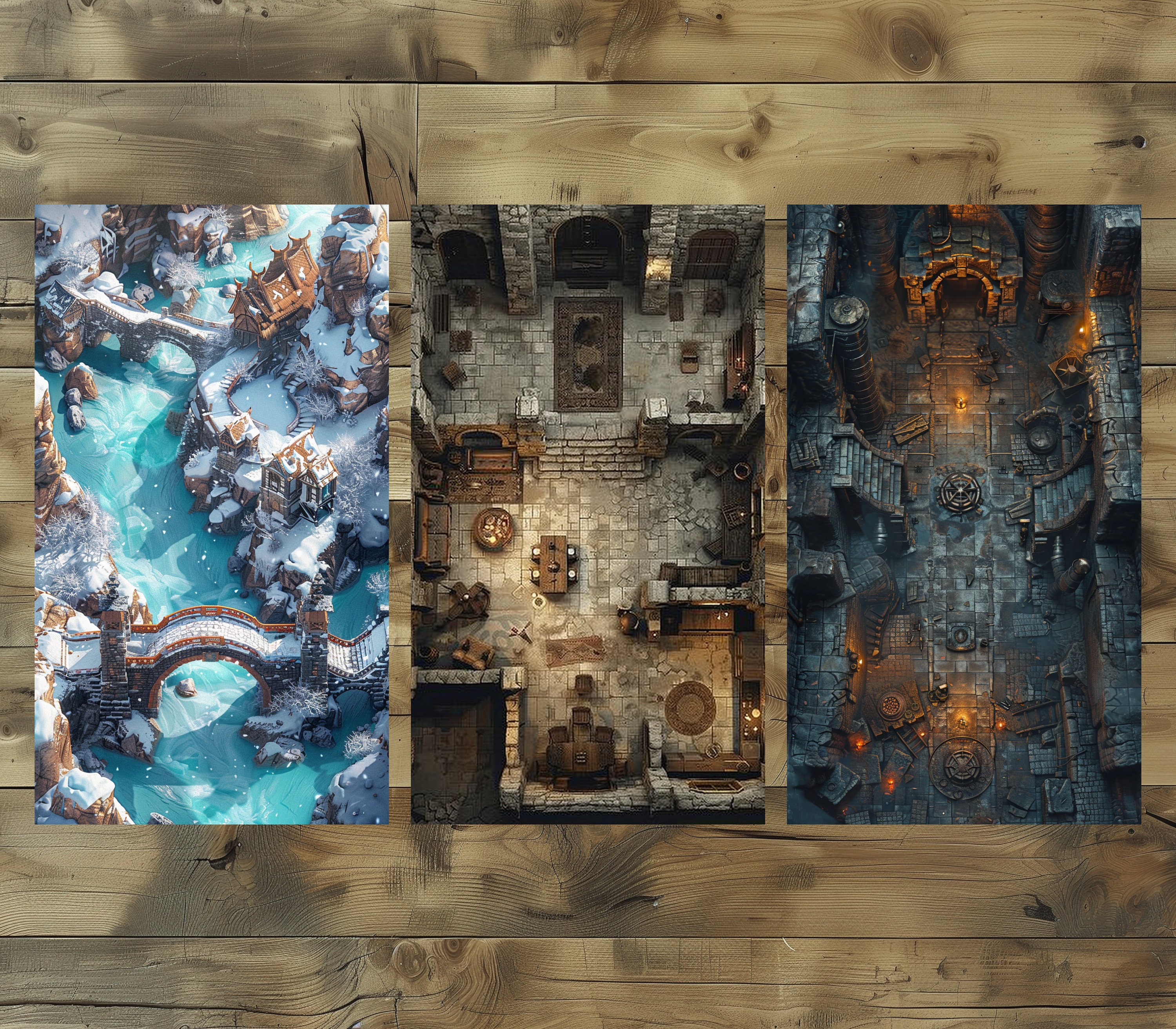 Dungeons and Dragons Battlemaps & Backgrounds Bundle Digital RPG Maps ...