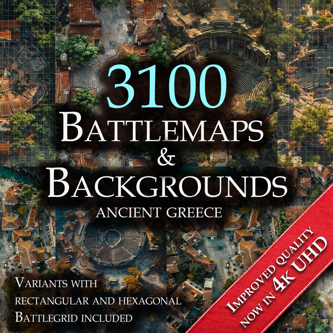 Dungeons and Dragons Battlemaps & Backgrounds in Ancient Greece Theme ...