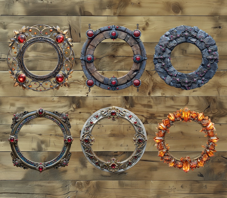 960 Token Border Frames Pack (PNG) for Dnd/ttrpg – Printable and VTT ...