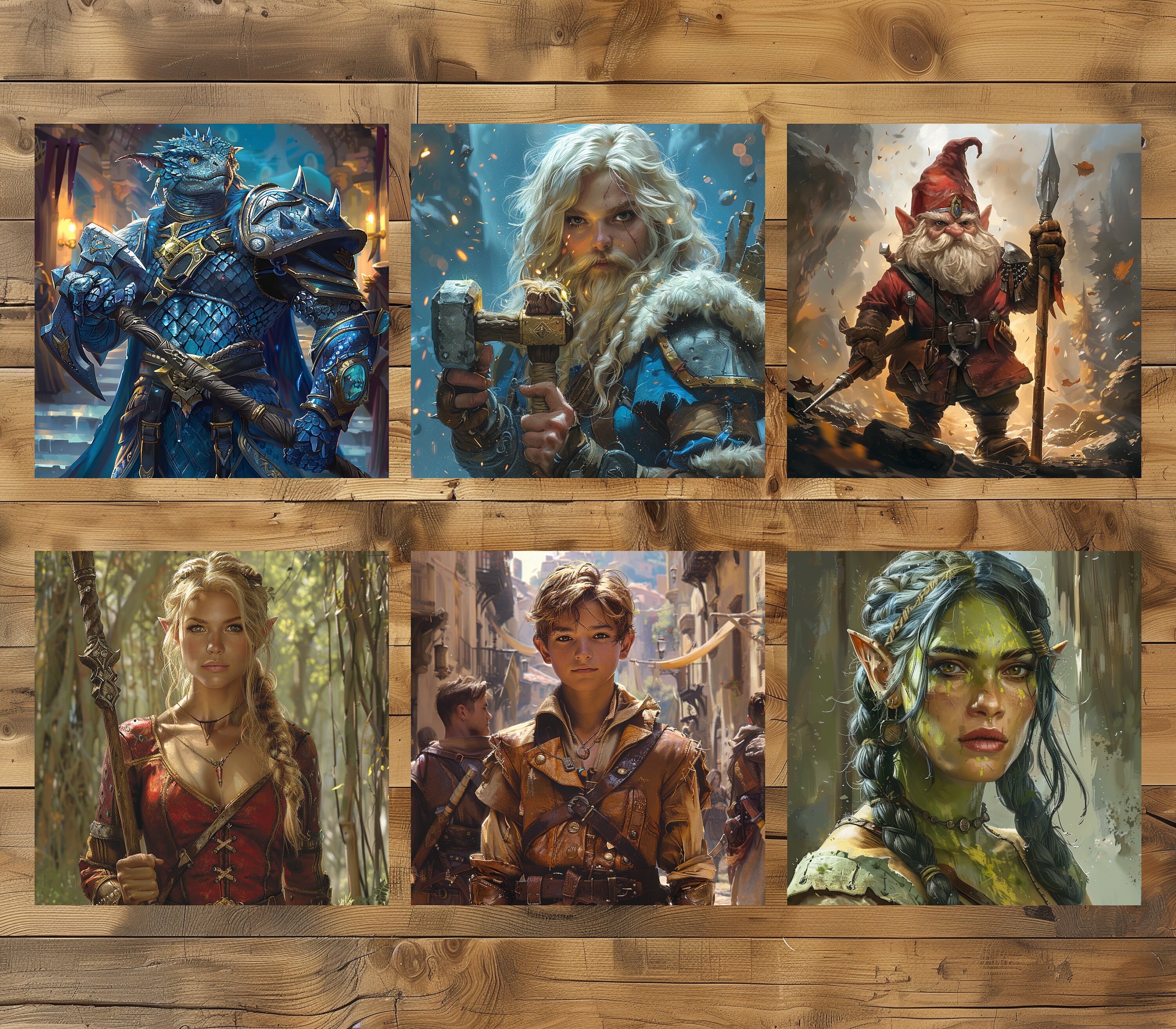 Dungeons and Dragons Character Portraits Expanded Set Digital Images ...