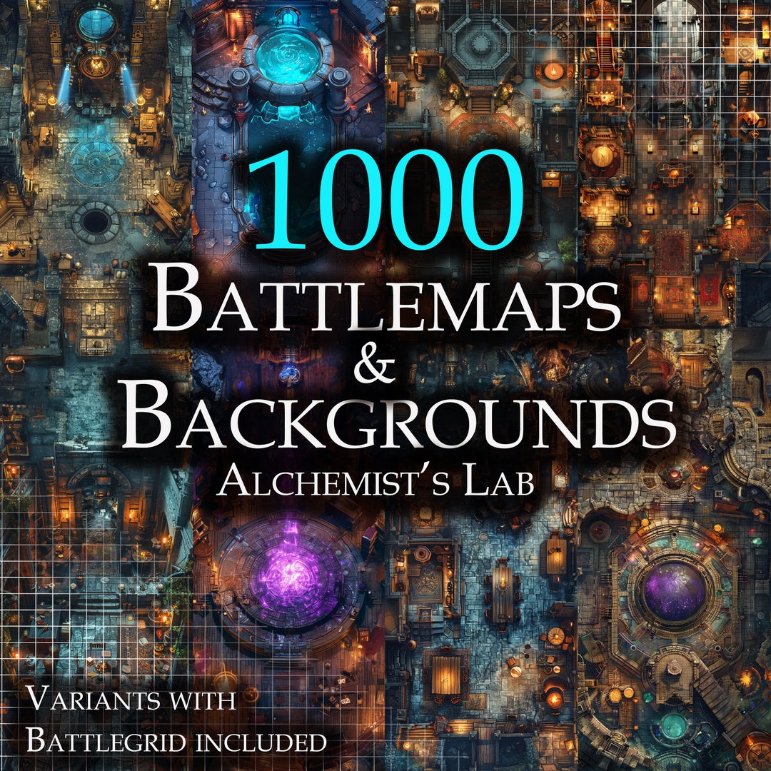 Dungeons and Dragons Battlemaps & Backgrounds in Alchemist's Lab Theme ...