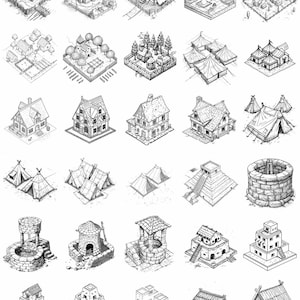Brushes for Fantasy Map Making - 400 Pcs. Location Brushes. Perfect for ...
