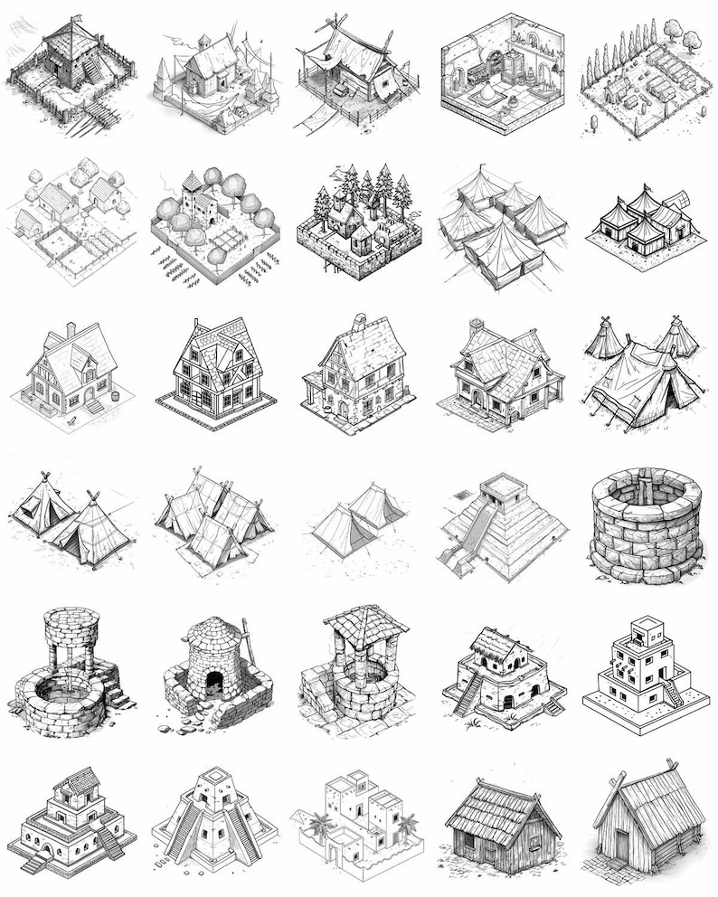 Brushes for Fantasy Map Making - 400 Pcs. Location Brushes. Perfect for ...