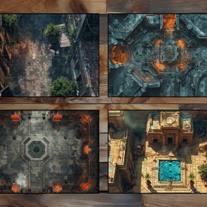 Dungeons and Dragons Battlemaps & Backgrounds Bundle | Digital RPG maps ...