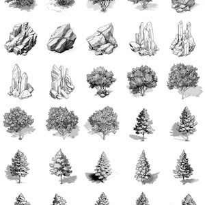 Brushes for Fantasy Map Making - 400 Pcs. Location Brushes. Perfect for ...