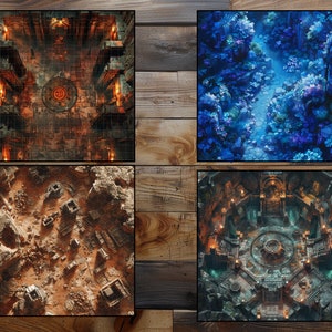 Dungeons and Dragons Battlemaps & Backgrounds Bundle | Digital RPG maps ...
