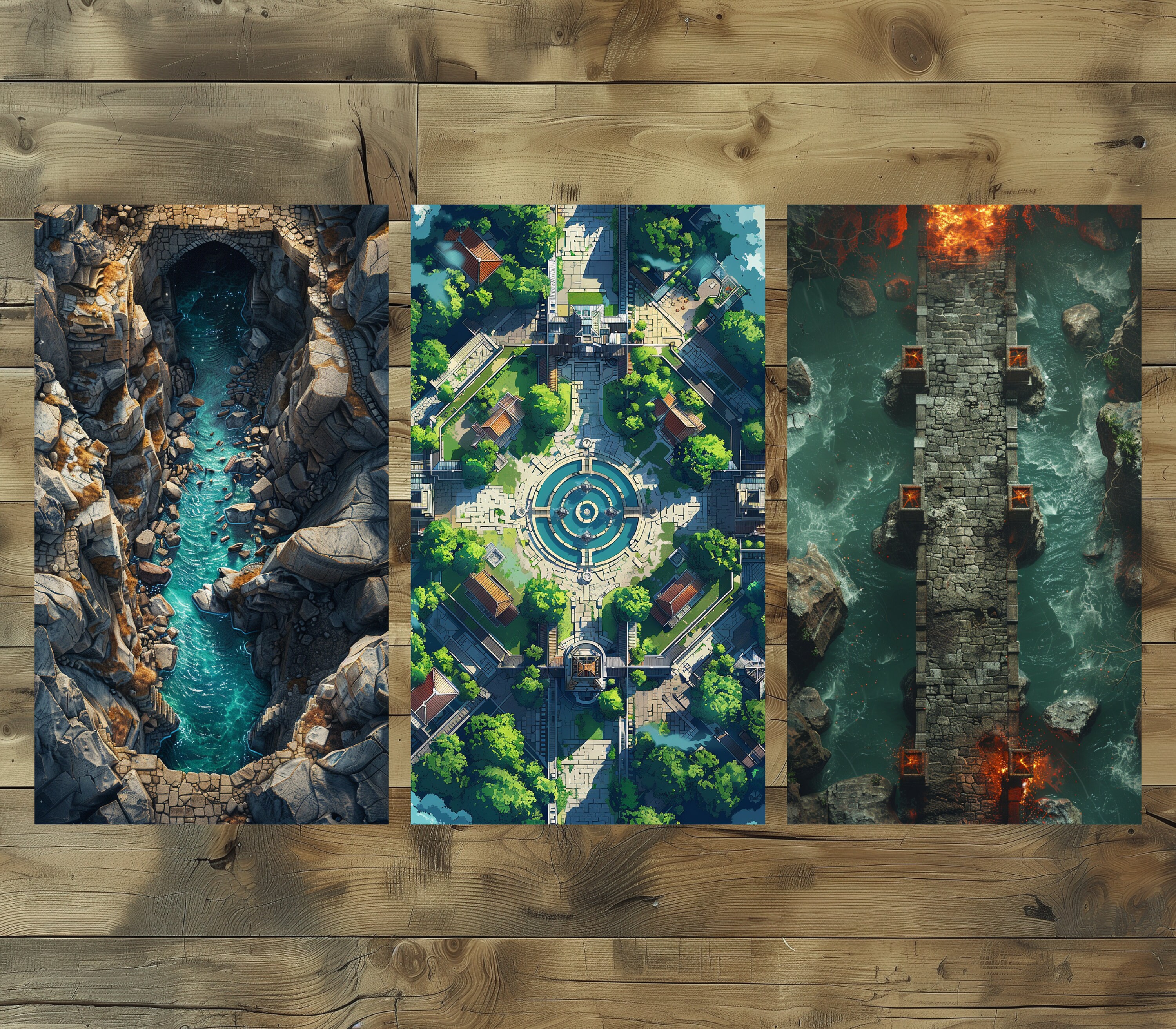 Dungeons and Dragons Battlemaps & Backgrounds Bundle Digital RPG Maps ...