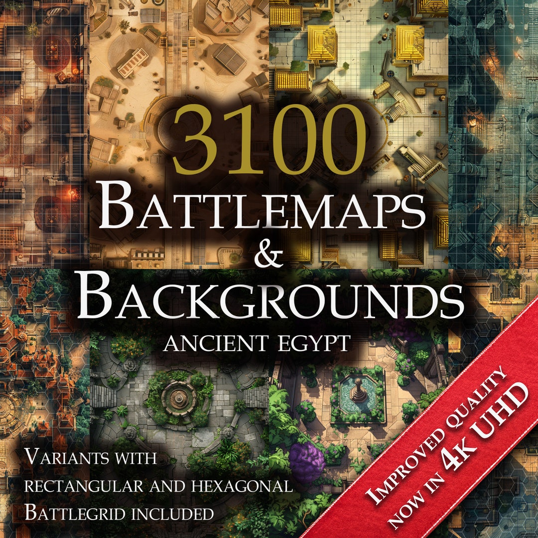 Dungeons and Dragons Battlemaps & Backgrounds in Ancient Egypt Theme ...