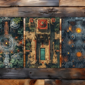 Dungeons and Dragons Battlemaps & Backgrounds Bundle | Digital RPG maps ...