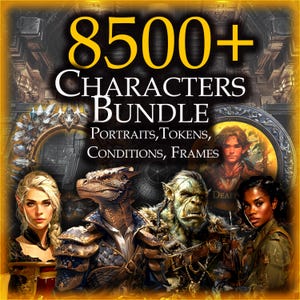 Whole Shop Bundle: DND Maps, Portraits, Tokens, Border Frames, Brushes ...